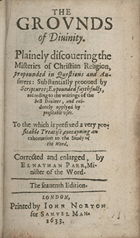 HAIL & FIRE - Free Book: Elnathan Parr: The Grounds of Divinity ...